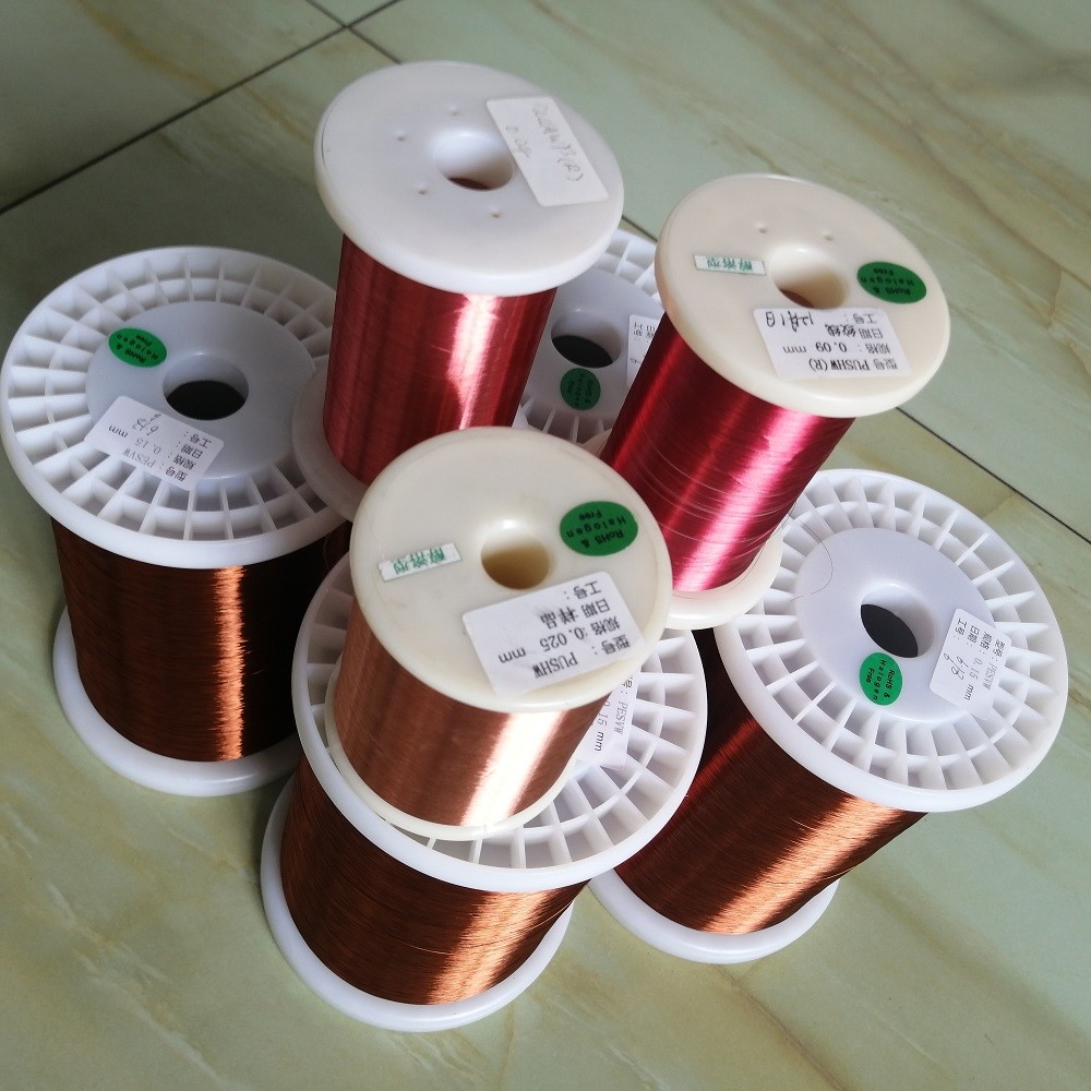 EIW Class 180 Soldering Enameled Wire Copper Wire 0.08mm For Magnetic ...